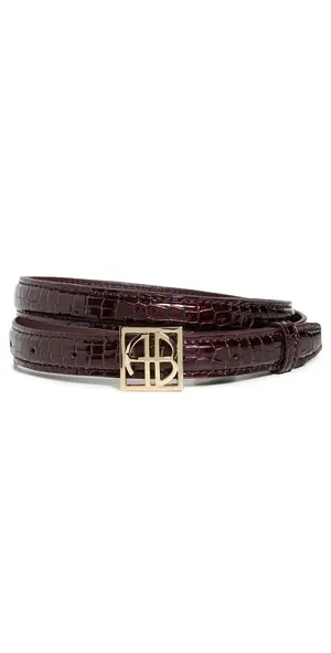 ANINE BING Small Embossed Monogram Belt