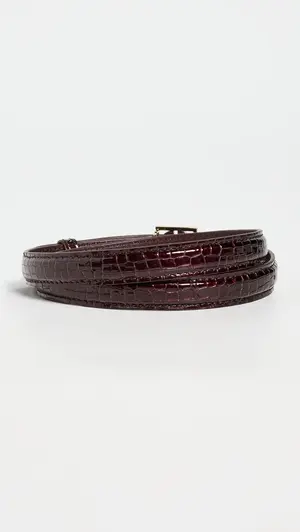 ANINE BING Small Embossed Monogram Belt