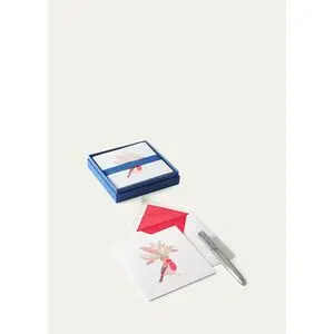 Smythson Robin Folded Cards, Set Of 10