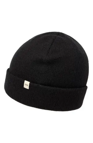 Travis Mathew Cloud Ribbed Beanie - Black