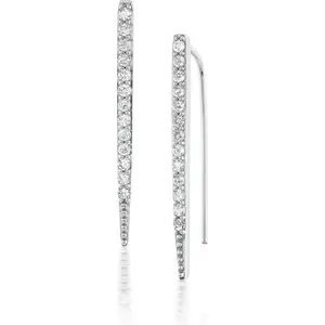 Sheryl Lowe Diamond Stick Earring Sterling Silver