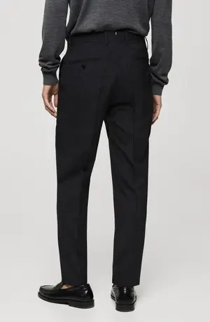 Mango Slim Fit Virgin Wool Dress Pants