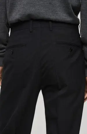 Mango Slim Fit Virgin Wool Dress Pants
