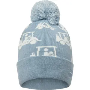Travis Mathew Mapes Pompom Beanie - Dusty Blue