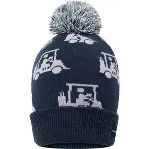 Travis Mathew Mapes Pompom Beanie - Total Eclipse