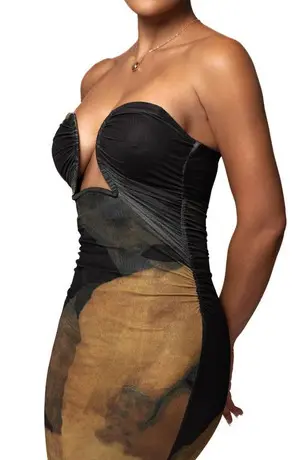 JLUXLABEL Bethany Strapless Maxi Dress