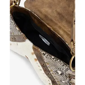 Jaded London Ophidian Faux-Leather Shoulder Bag - Multi | Editorialist
