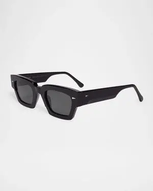 AHLEM Villette Rectangle Sunglasses - Black