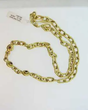 TWENTY TWO CARATS 22k Yellow Gold Mini Chain Necklace With Ruby - One-color