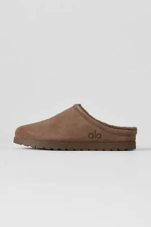 Alo Yoga Recovery Slipper Shoes - Java Brown