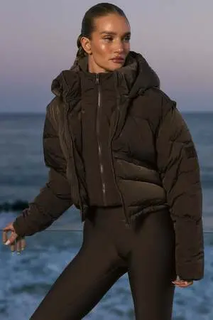 Alo Yoga Glacier Puffer Jacket - Espresso