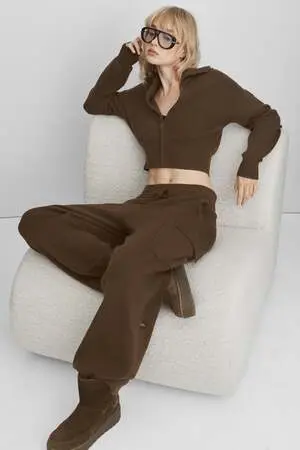 ALO ALO Scholar Knit High-Waist Cargo Pants