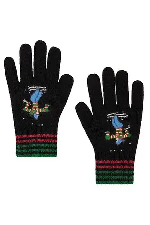 BODE Ski Run Knitted Gloves - Black