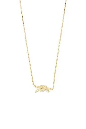 Bottega Veneta Knot Pendant Necklace