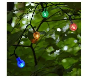 LUMABASE Solar-powered String Lights With Facet Ed Balls