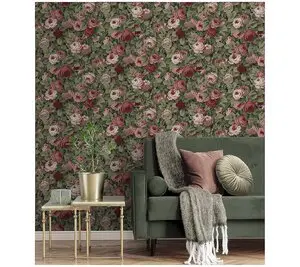 NEXTWALL Rose Garden Peel And Stick Wallpaper