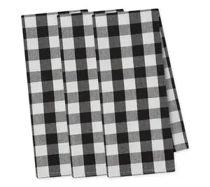 DESIGN IMPORTS Set Of 3 Buffalo Check Dishtowel S - One-color