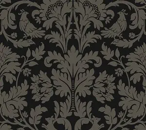 NEXTWALL Ansel Damask Peel And Stick Wallpaper - One-color