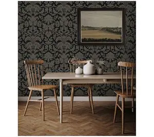 NEXTWALL Ansel Damask Peel And Stick Wallpaper