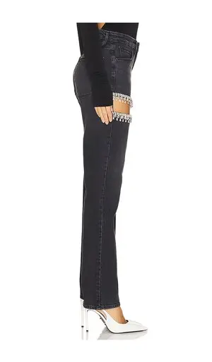 Good American Good Icon Straight Diamond Jeans