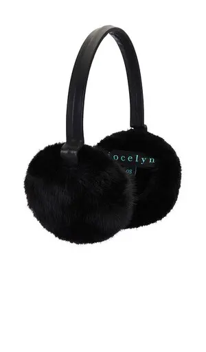 Jocelyn Faux Mink & Leather Earmuffs