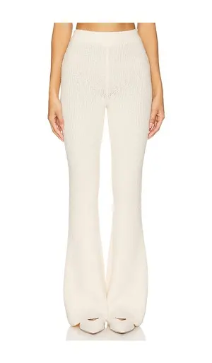 CAMILA COELHO Nika Rib Pant - Ivory