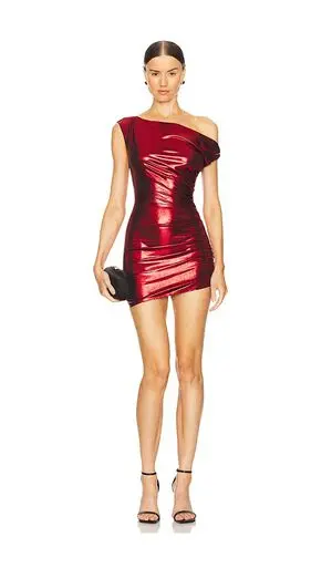 CAMILA COELHO Kendell Mini Dress - Dark Cherry Red