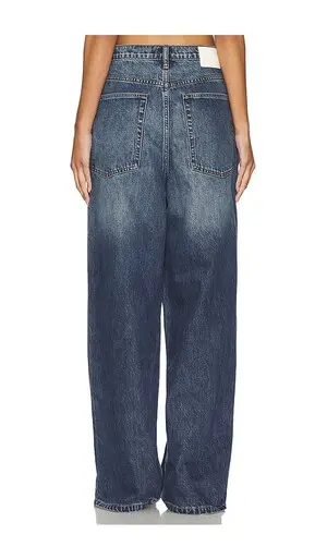 GRLFRND Enya Drop Rise Jeans In Dark Wash - Park City