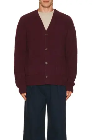 WAO Solid Brushed Cardigan