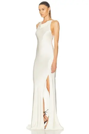 Lapointe Satin Halter Gown