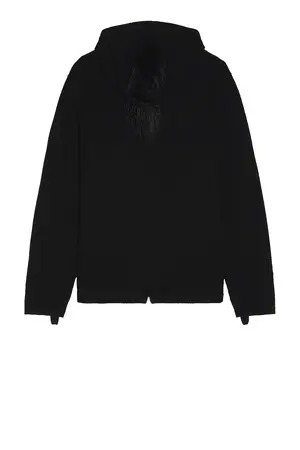 Helmut Lang Mohawk Full Zip Hoodie In Black - 40% Off | Editorialist