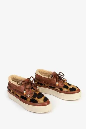 Penelope Chilvers Lumberjack Pony Wool-lined Sneakers
