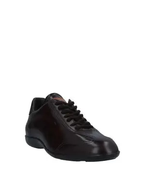Santoni Leather Low-top Sneakers - Brown