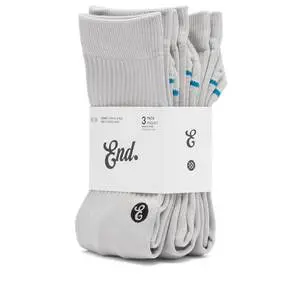 E BY END. Basic Crew Socks 3 Pack