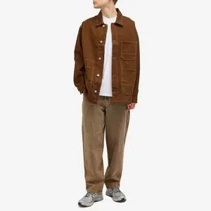 POLAR SKATE CO. Hickory Stripe Ezra Jacket - Rust