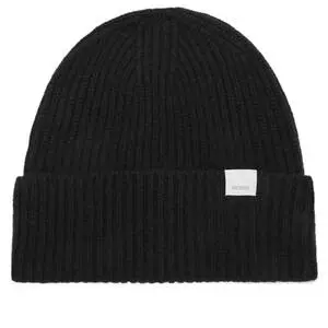 Norse Projects Standard Lambswool Beanie - Black