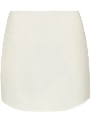 JW Anderson Curved Hem Mini Skirt - White