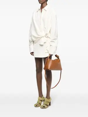 JW Anderson Curved Hem Mini Skirt - White