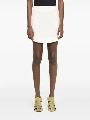 JW Anderson Curved Hem Mini Skirt - White