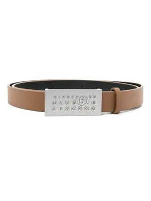 MAISON MARGIELA Numbers-motif Belt - Brown