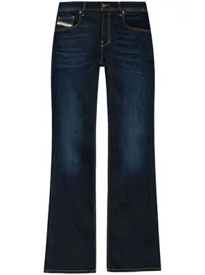 DIESEL Mid-rise Straight Leg Jeans - Blue