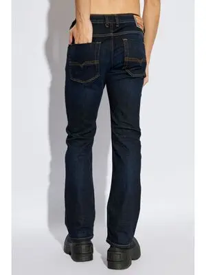 DIESEL Mid-rise Straight Leg Jeans