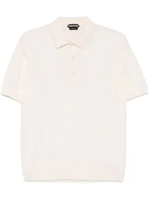 TOM FORD Cotton Polo Shirt - Neutrals
