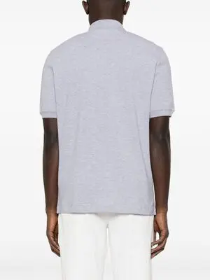 Brunello Cucinelli Logo-print Polo Shirt - Grey