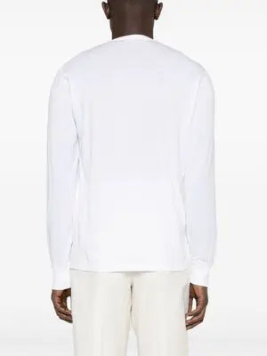 TOM FORD Long-sleeve Henley T-shirt - White