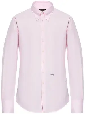 Dsquared2 Logo-embroidered Shirt - Pink