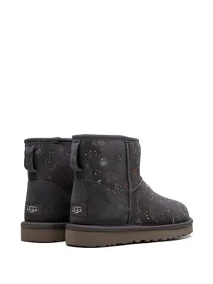 UGG Classic Mini Zodiac Printed Boots - Grey