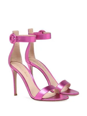GIANVITO ROSSI 105mm Portofino Sandals - Pink