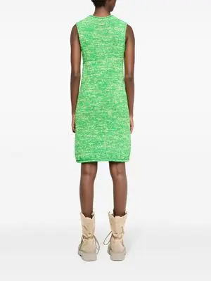 JW Anderson Space-dye Knit Mini Dress - Green