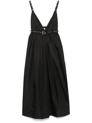 GANNI Duchesse Strap Midi Dress